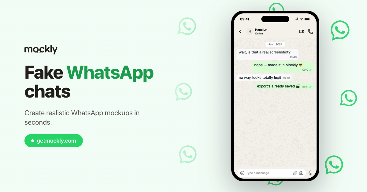 WhatsApp Chat Generator | Fake WhatsApp Message Mockups